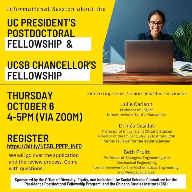 PPFP & Chancellor's Fellowship Workshop | Chicano Studies Institute ...